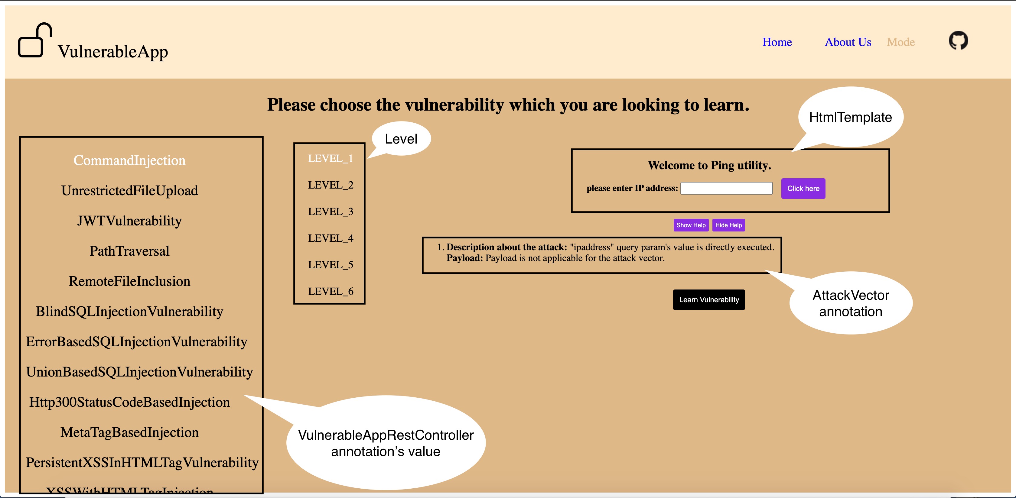 Design Documentation Vulnerable App